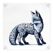 Fox, Tile, Delft Blue, Delft Blue Tile, Royal Blue, Animal, Kitchen ...