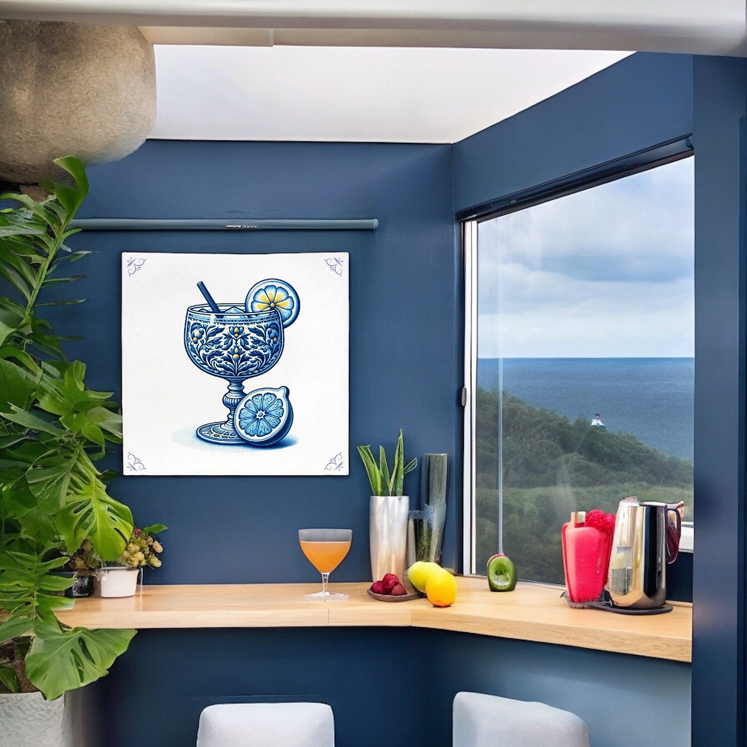 Cocktail, Tile, Delft Blue, Kitchen Tile, Bathroom Tile, Wall Art ...