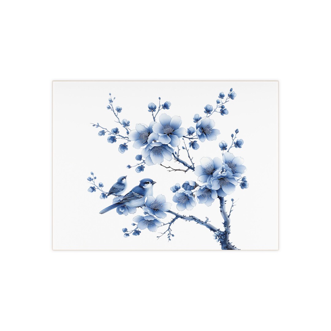Blue Birds Ceramic Tile, 6" X 8", Delft Blue, Delft Blue Tile, Bird ...