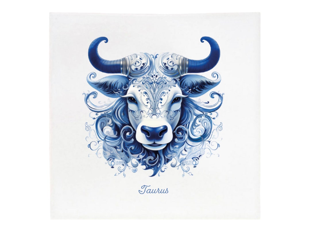 Taurus, Delft Blue, Delft Blue Tile, Zodiac, Tile, Zodiac Gift ...