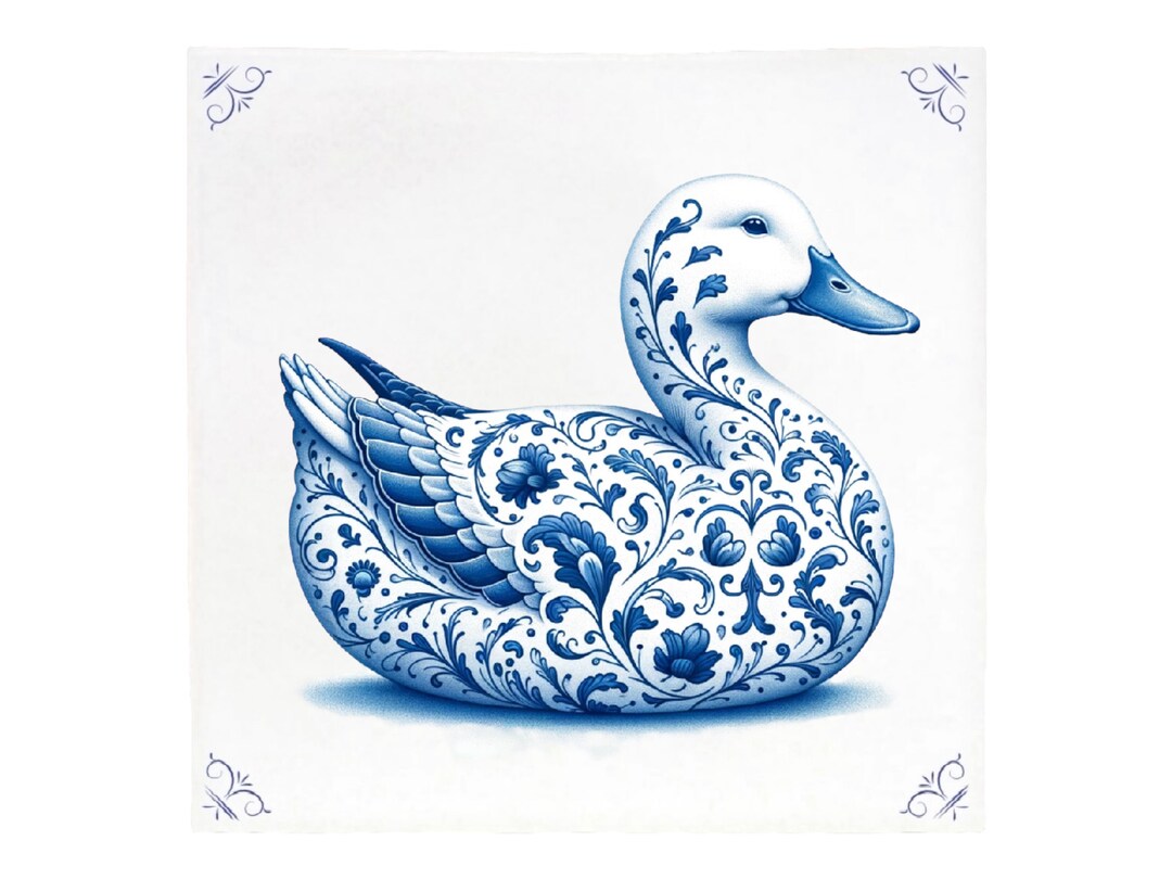 Duck, Tile, Delft Blue, Kitchen Tile, Bathroom Tile, Wall Art, Kitchen ...