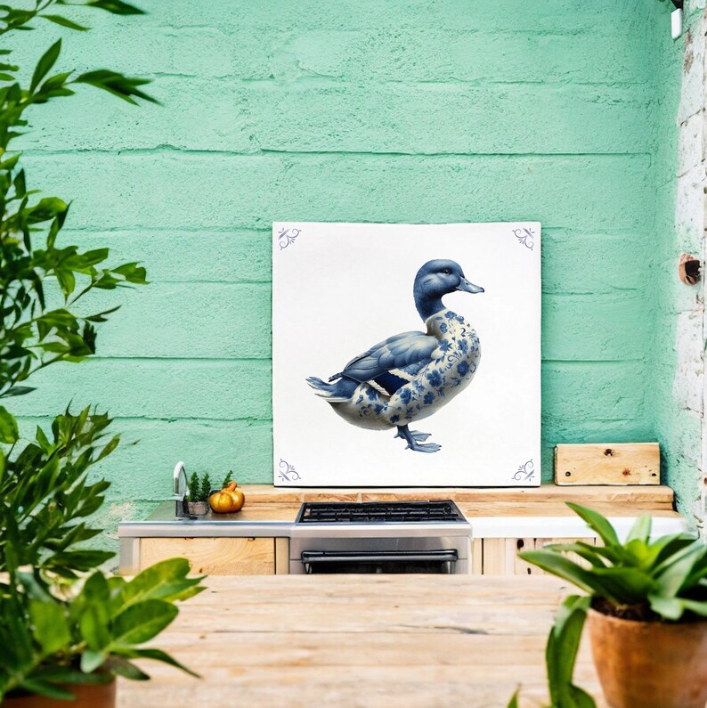 Delft Blue Duck, Delft Blue Tile, Tile, Delft Blue Tiles, Delft Blue ...