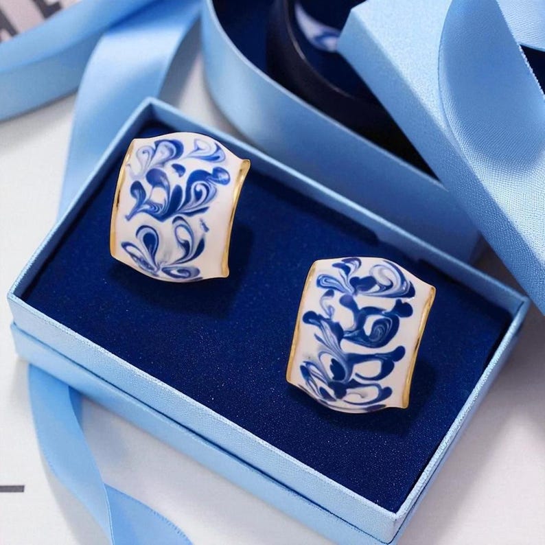 Earrings, Delft Blue, Jewellery, Jewelry, Delft Blue Ceramics, Delft ...