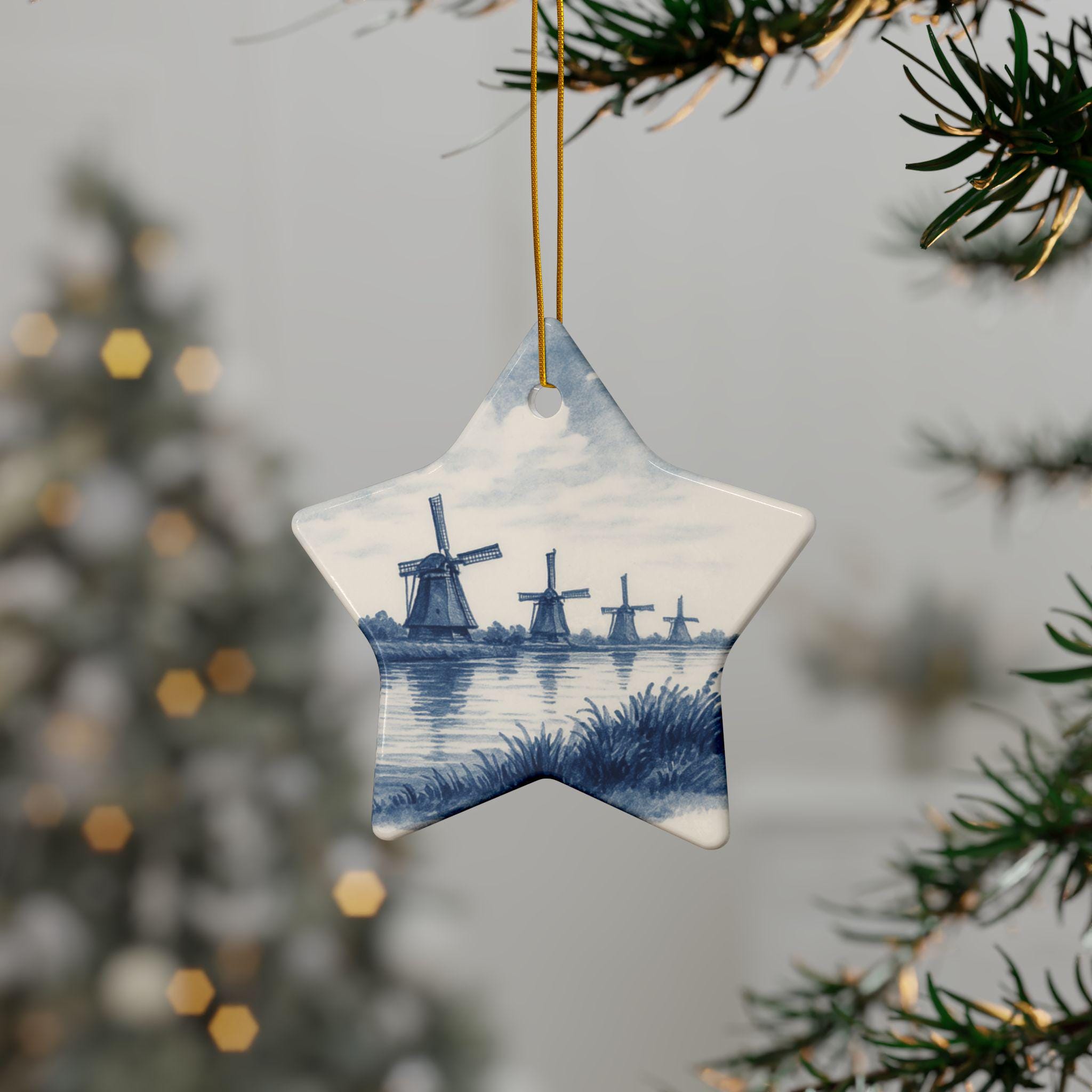 Delft Blue Ornament, Windmill, Delft Blue, Ceramic Ornament, Wildlife ...