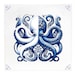 Octopus, Tile, Delft Blue, Kitchen Tile, Bathroom Tile, Wall Art ...