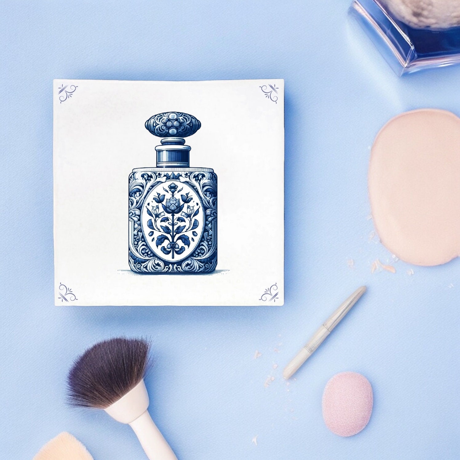 Perfume, Tile, Delft Blue, Kitchen Tile, Bathroom Tile, Wall Art, Delft ...