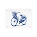 Bicycle Ceramic Tile, 6" X 8", Delft Blue, Delft Blue Tile, Bicycle ...