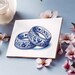 Wedding Ring, Tile, Ceramic Tile, 6" X 8", Delft Blue, Delft Blue Tile ...
