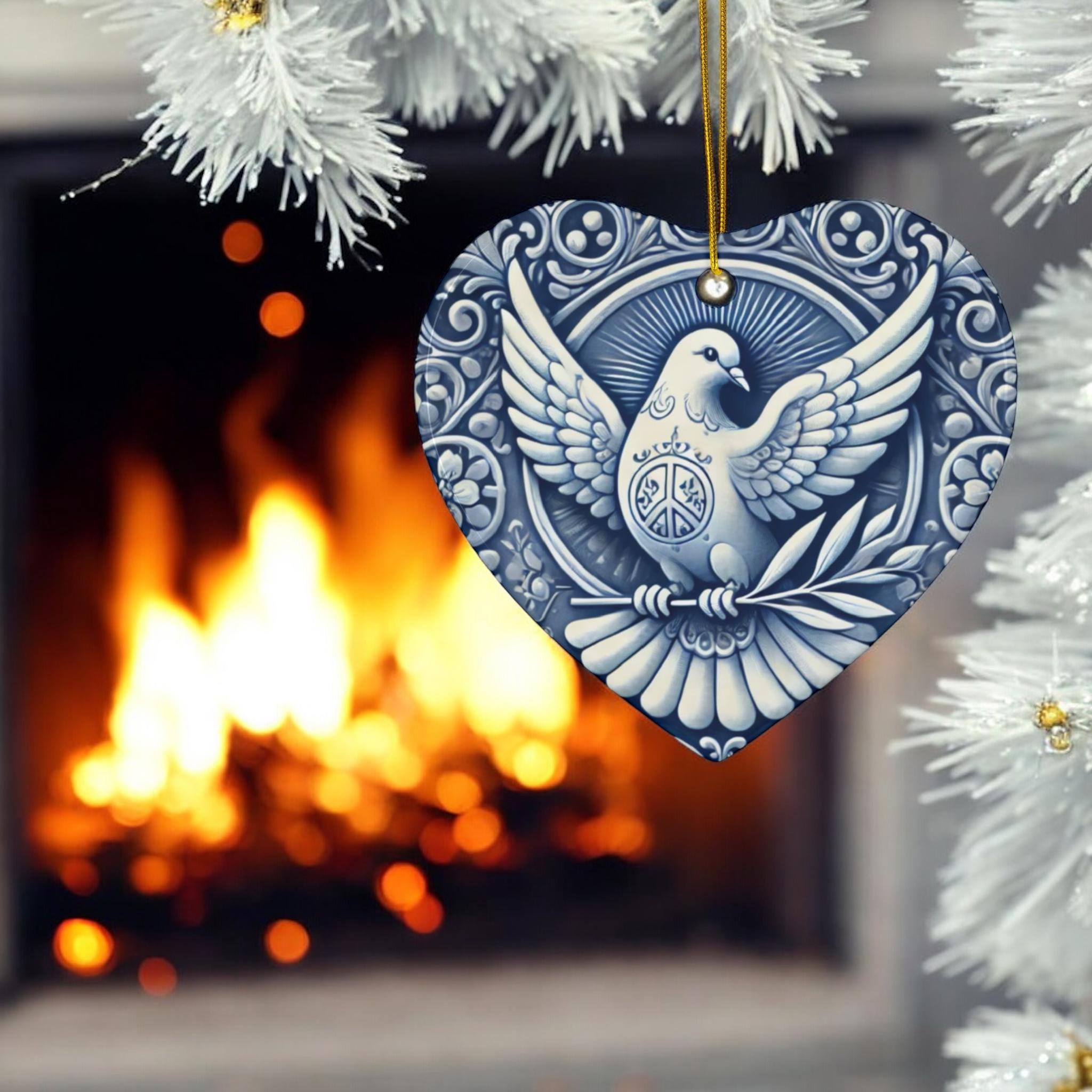 Delft Blue Ceramic Christmas Ornaments, Holiday Decor, Tree Decorations ...