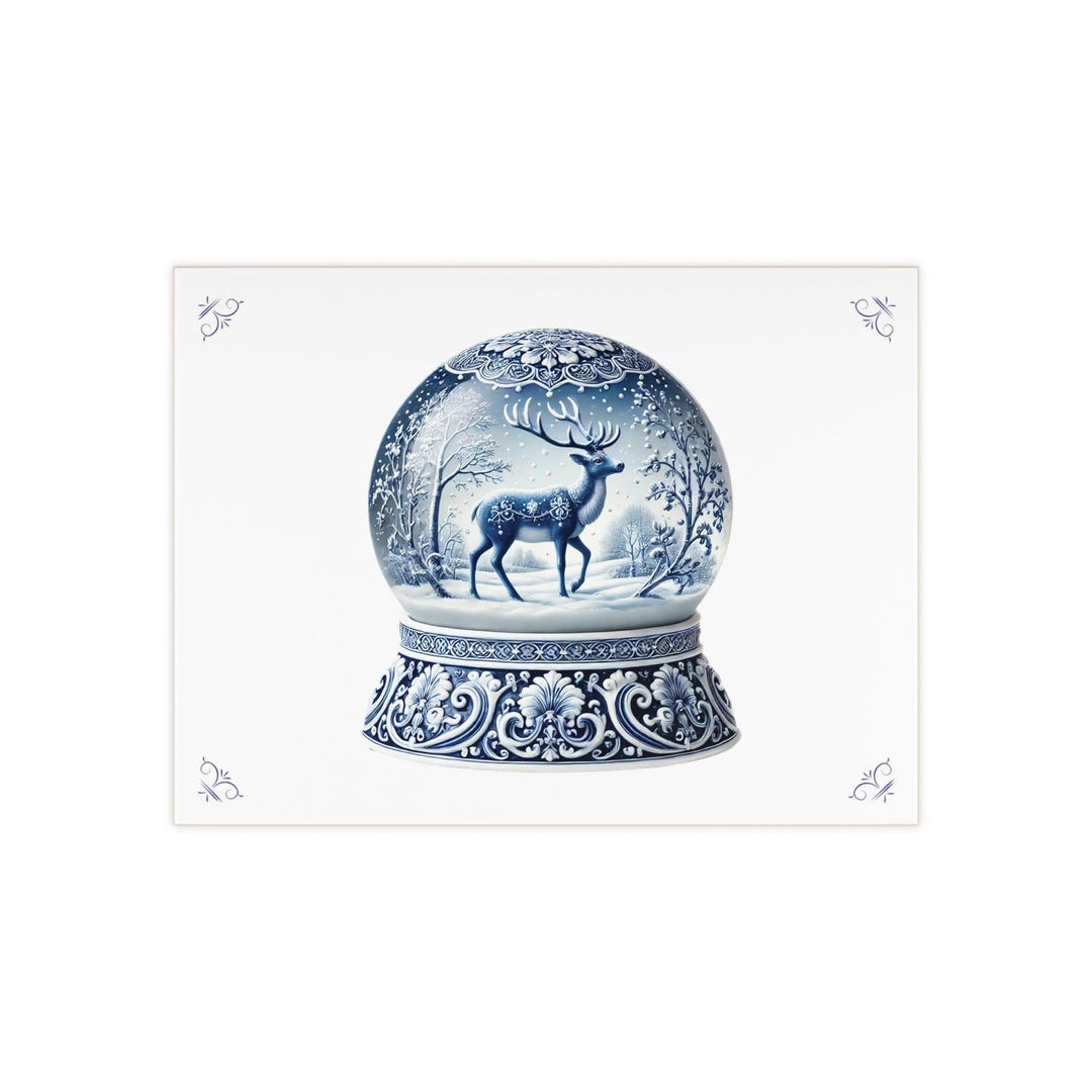 Snow Globe, Ceramic Tile, Delft Blue, Snowdome, Backsplash Decor ...