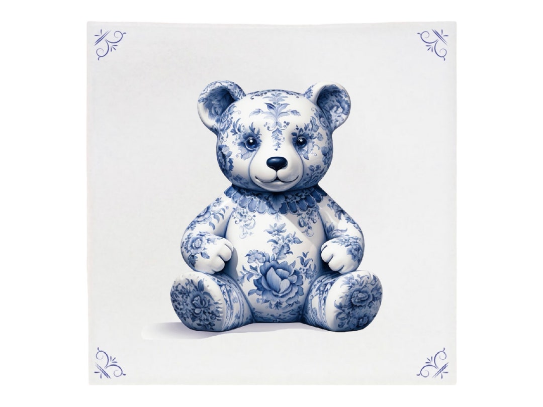 Delft Blue, Delft Blue Ceramic Tile, Delft Blue Teddy Bear, Teddy Bear ...