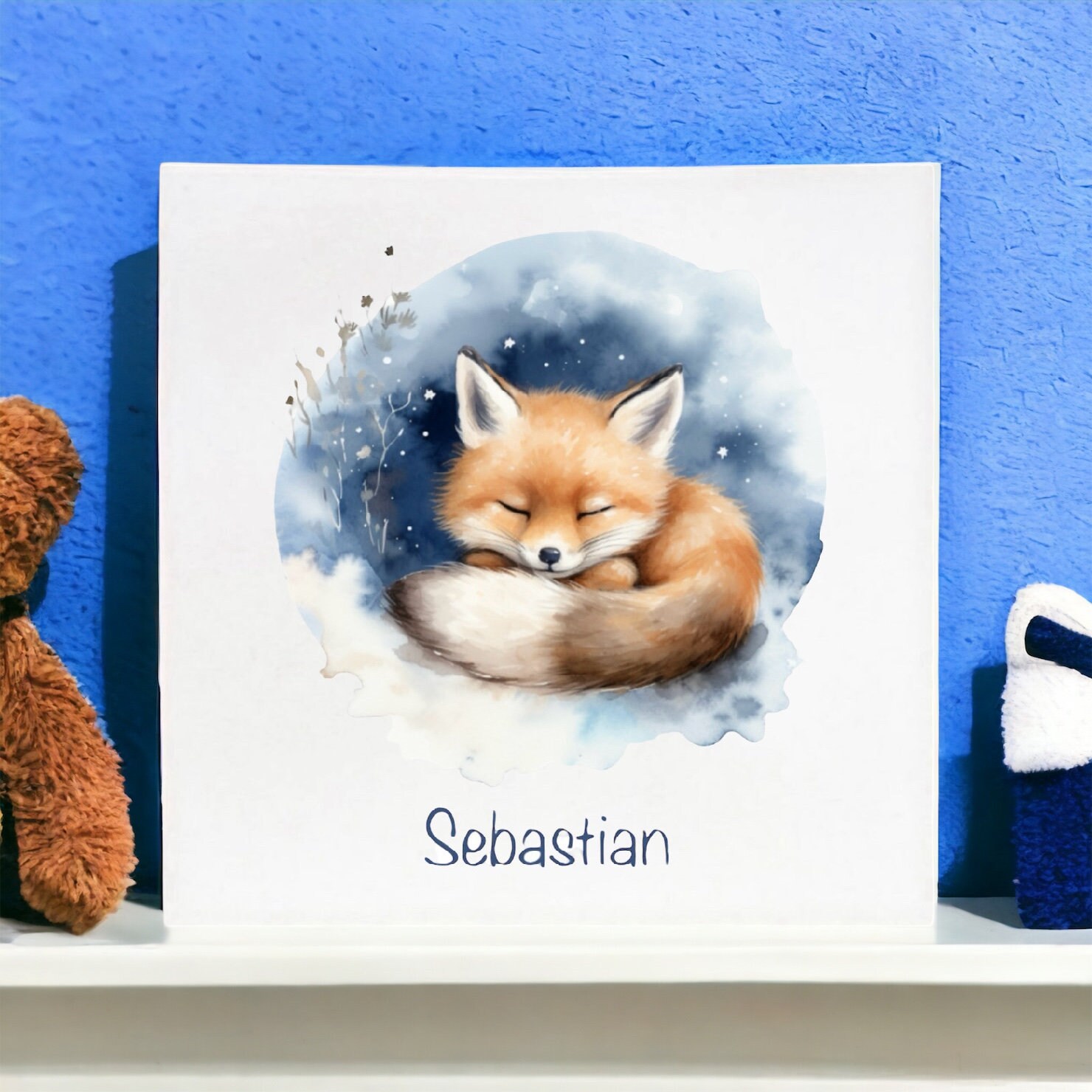 Fox, New Born, New Born Gift, Personalization, New Born Fox, New Born ...
