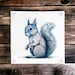 Squirrel, Tile, Squirrel Gift, Squirrel Tile, Animal Tile, Delft Blue ...