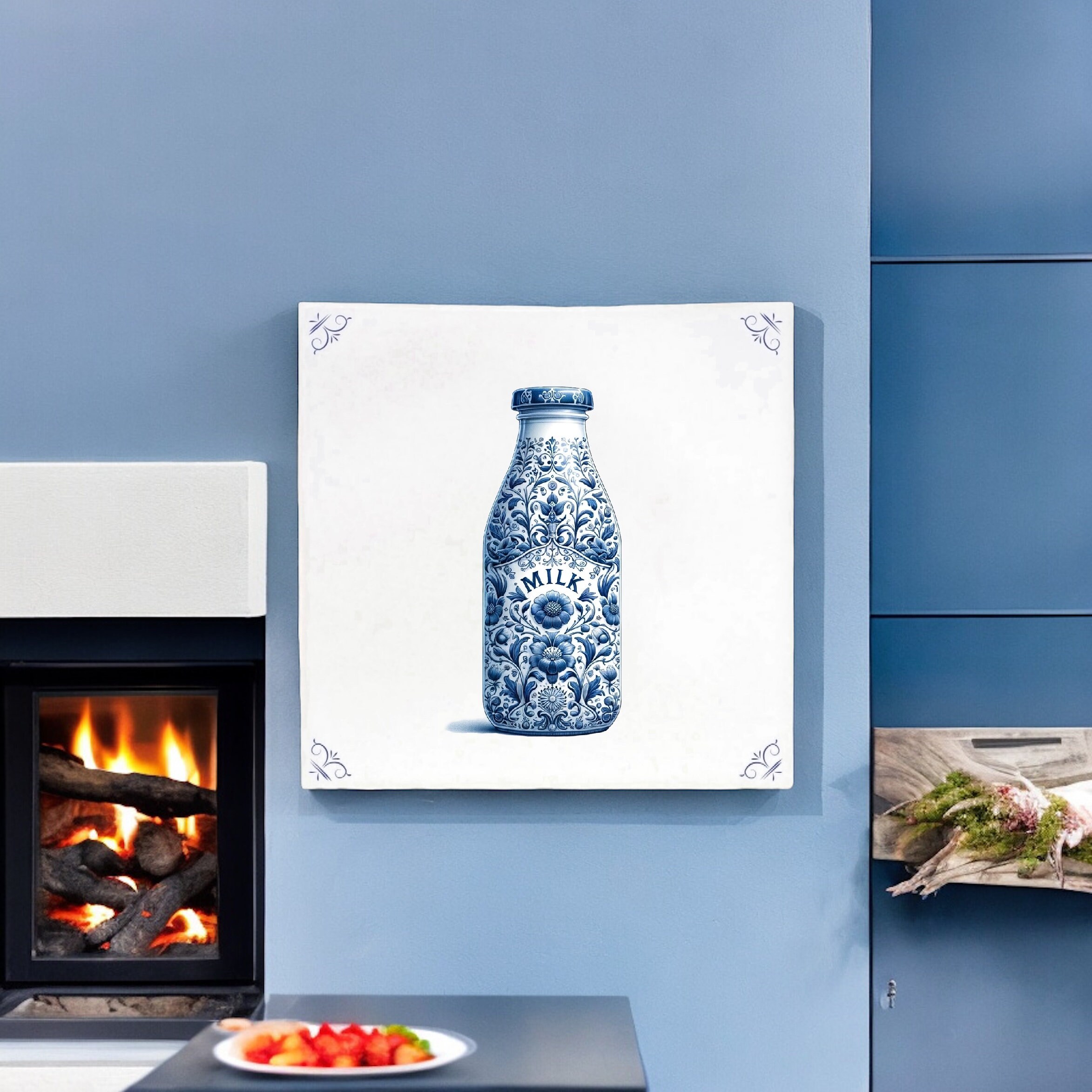 Birthday Cake, Tile, Delft Blue, Kitchen Tile, Bathroom Tile, Wall Art ...