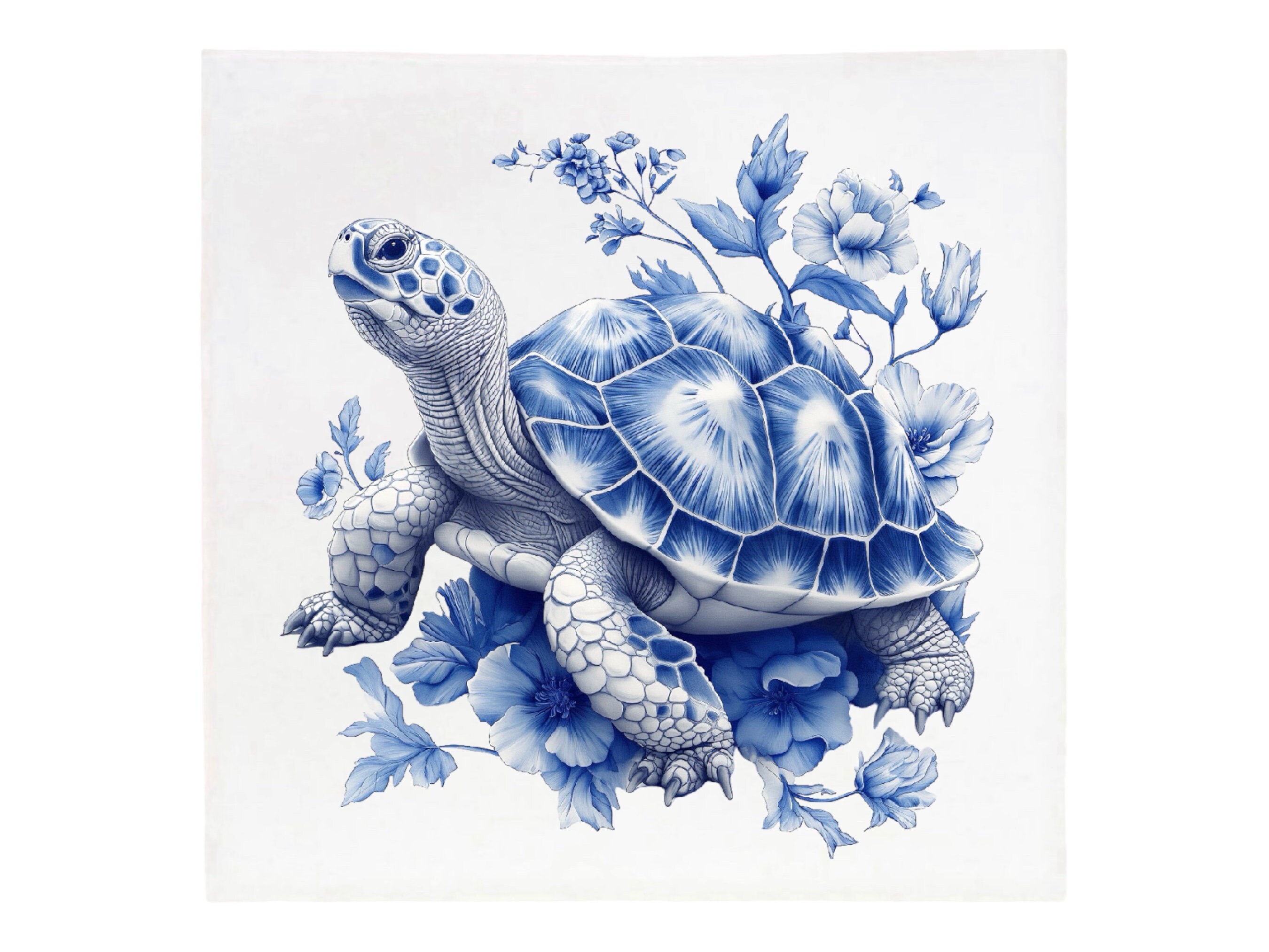 Delft Blue Turtle, Delft Blue, Tile, Delft Gift, Sea Turtle, Sealife, Sealife Gift, Valentine ...