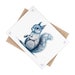 Squirrel Ceramic Tile, 6" X 8", Delft Blue, Delft Blue Tile, Squirrel ...