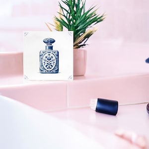 Perfume, Tile, Delft Blue, Kitchen Tile, Bathroom Tile, Wall Art, Delft ...