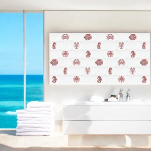 Fish, Ceramic Tile, 6" X 8", Delft Red Tile, Delft Blue, Tropical Fish ...