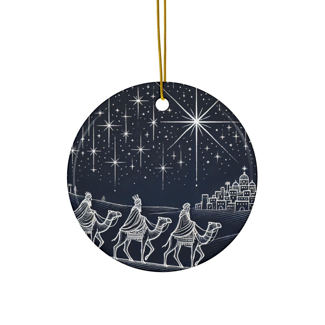 Christmas Delft Blue Ceramic Ornaments, Xmas Decor, Holiday Gift ...