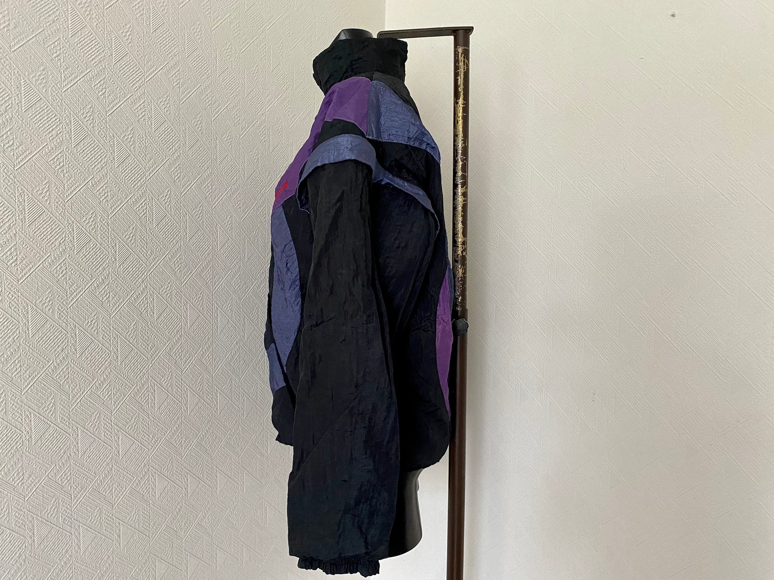 80s Champion Jacket/vest Running Park CASLEY Hipster Vintage Black ...