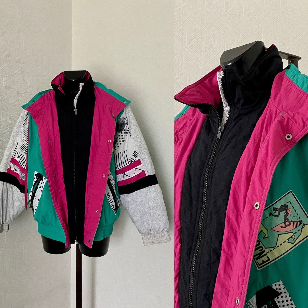 Portuguese Crafted '90s Color Block Jacket: A Timeless Fusion of Hues ...