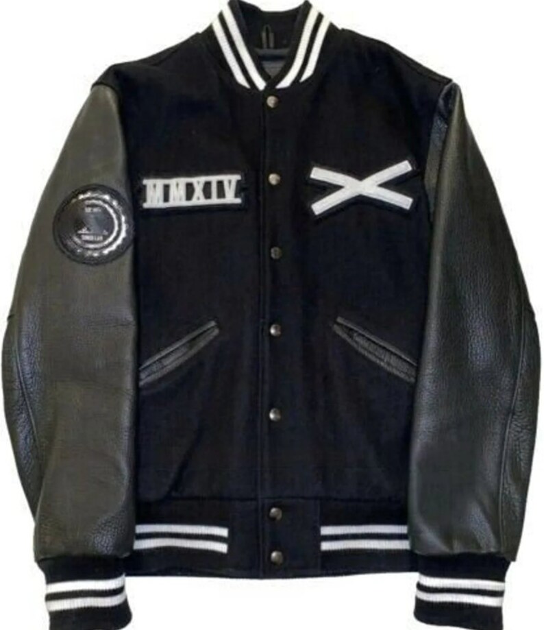 Handmade Weeknd XO Varsity Jacket Black Handmade Cosplay - Etsy