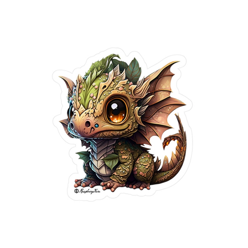 Cute Dragon Sticker Mythical Creature Fantasy Art Dragon - Etsy