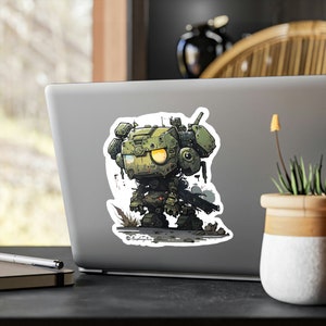 Mini Mech Sticker Tiny Cute Mech Warriors Adorable Mech Battle Robots ...