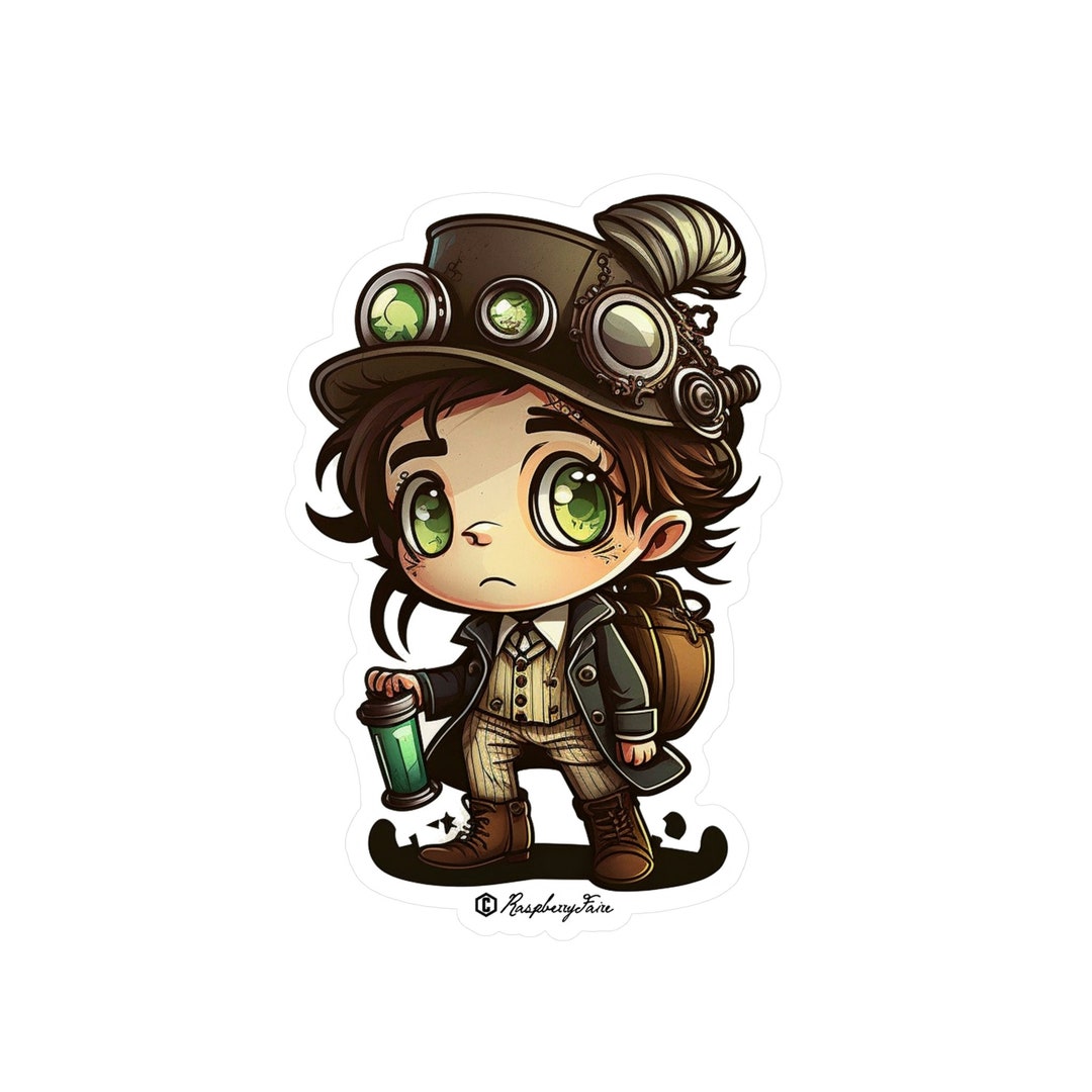 Cute Steam Punks Character Sticker | Steampunk | Adorable | Creative ...