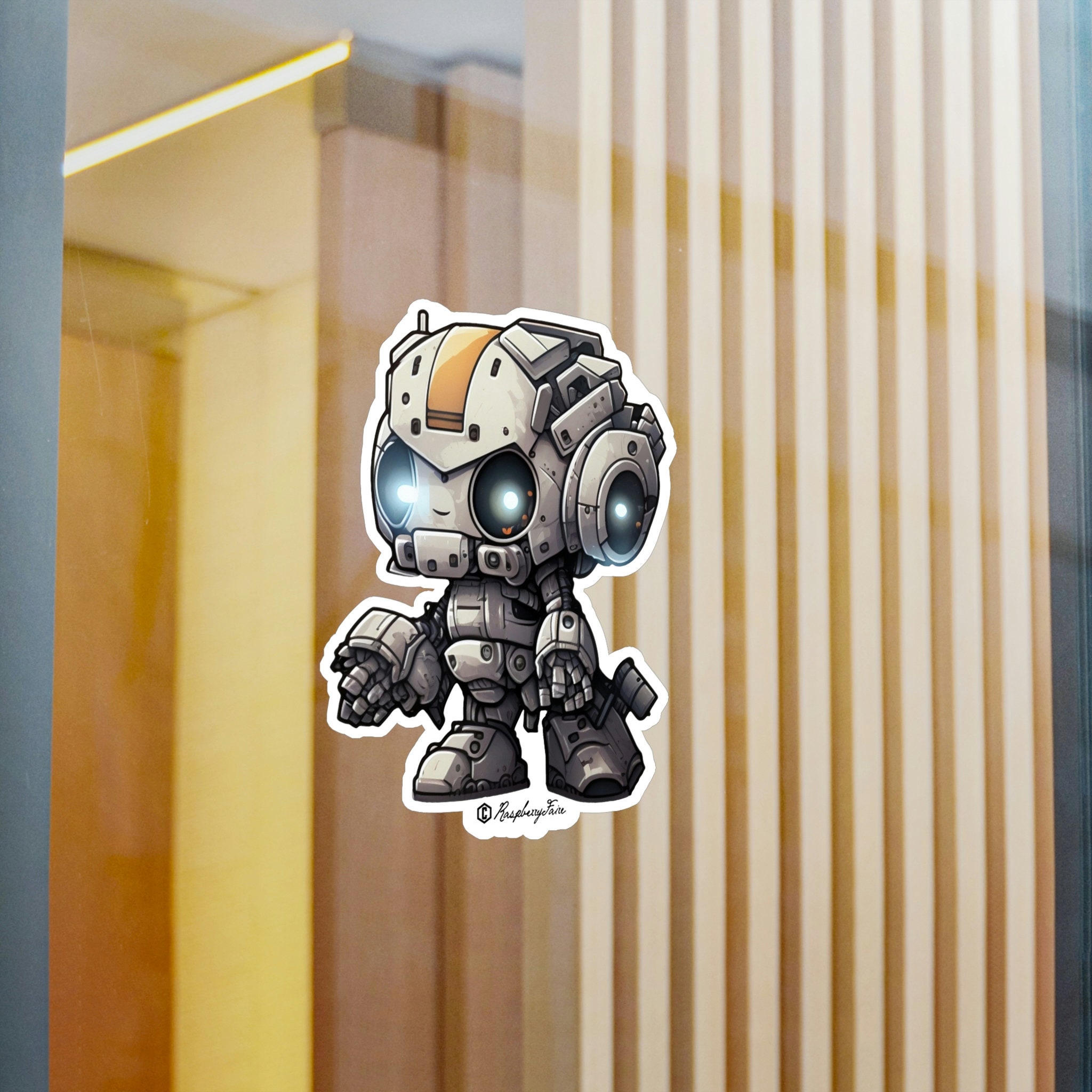 Mini Mech Sticker Tiny Cute Mech Warriors Adorable Mech - Etsy