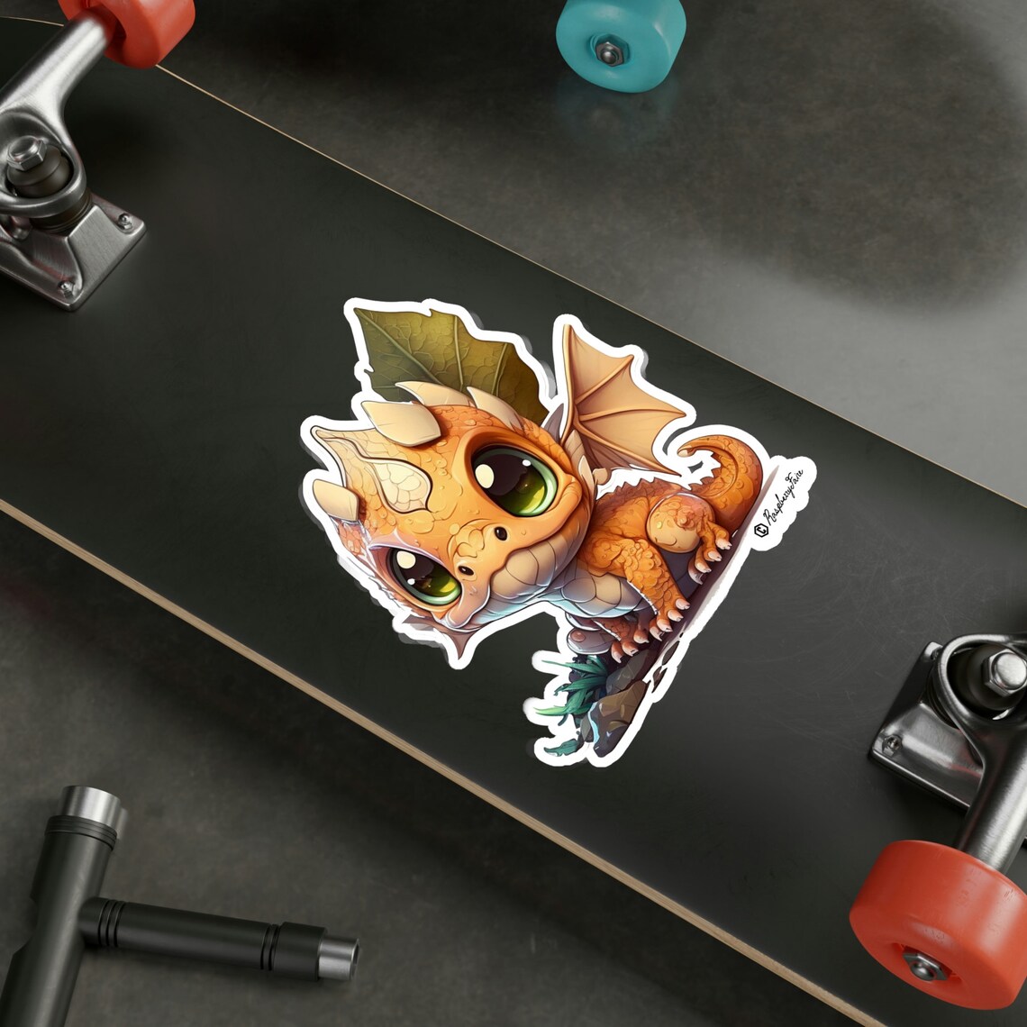 Cute Dragon Sticker Mythical Creature Fantasy Art Dragon - Etsy