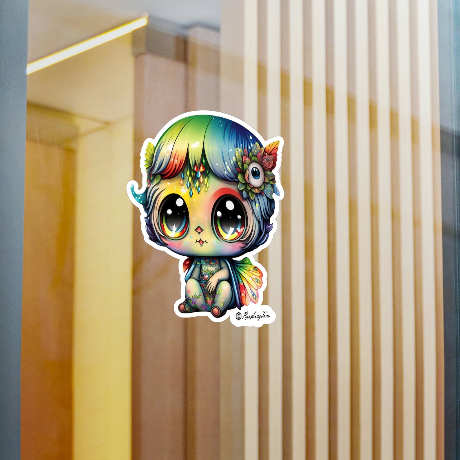 Chromatic Crew | Rainbow Creature Sticker | Cute & Colorful | Rainbow ...