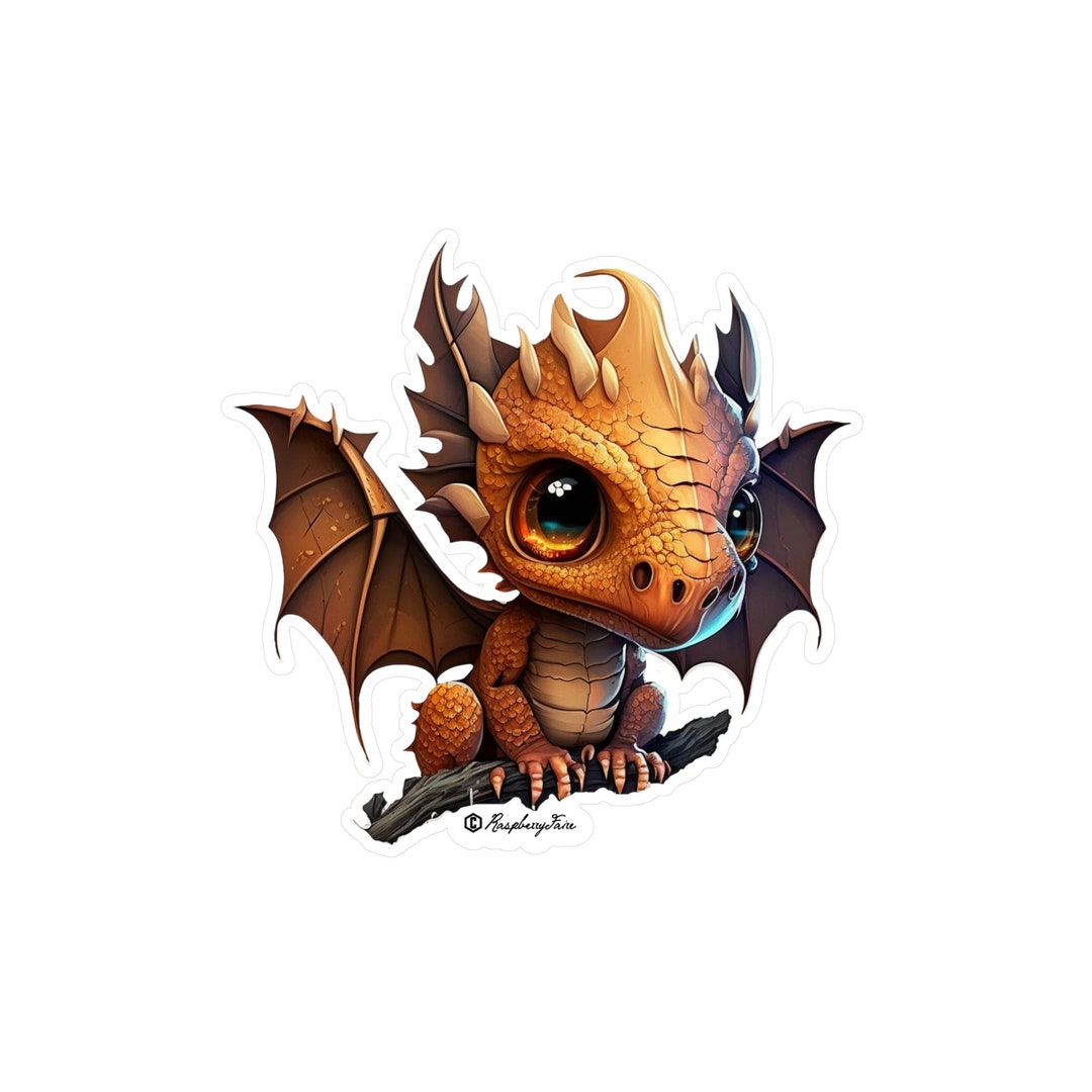 Cute Dragon Sticker | Mythical Creature | Fantasy Art | Dragon Sticker ...
