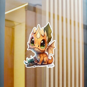 Cute Dragon Sticker | Mythical Creature | Fantasy Art | Dragon Sticker ...