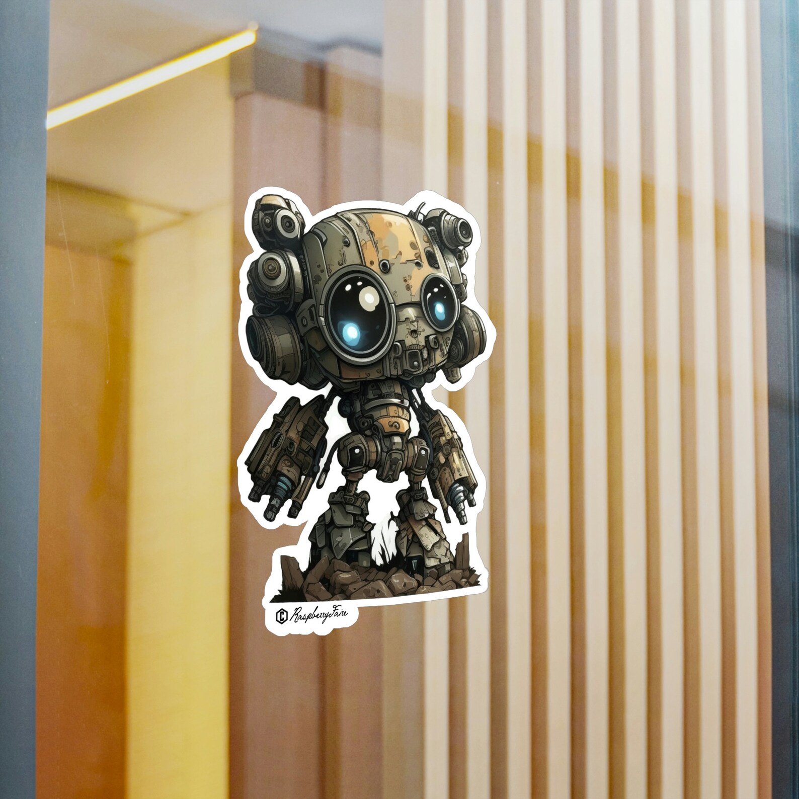 Mini Mech Sticker | Tiny Cute Mech Warriors | Adorable Mech Battle ...