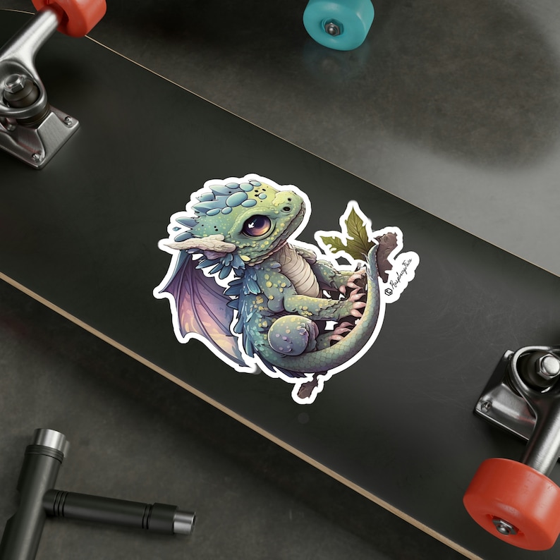 Cute Dragon Sticker Mythical Creature Fantasy Art Dragon - Etsy