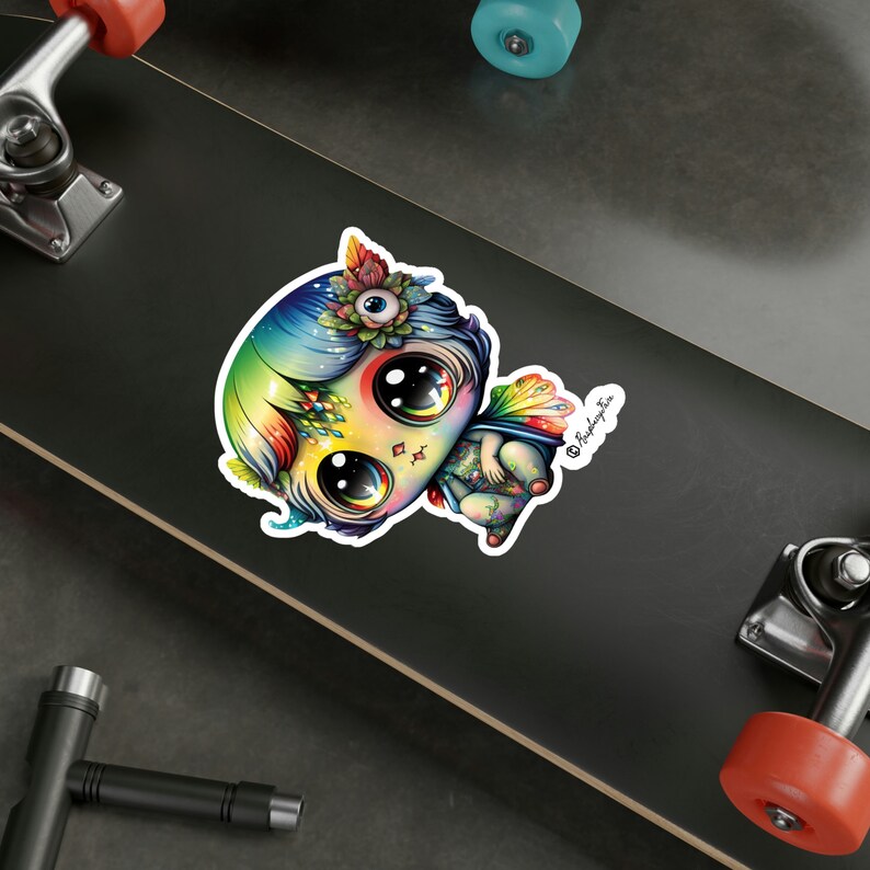 Chromatic Crew Rainbow Creature Sticker Cute & Colorful - Etsy