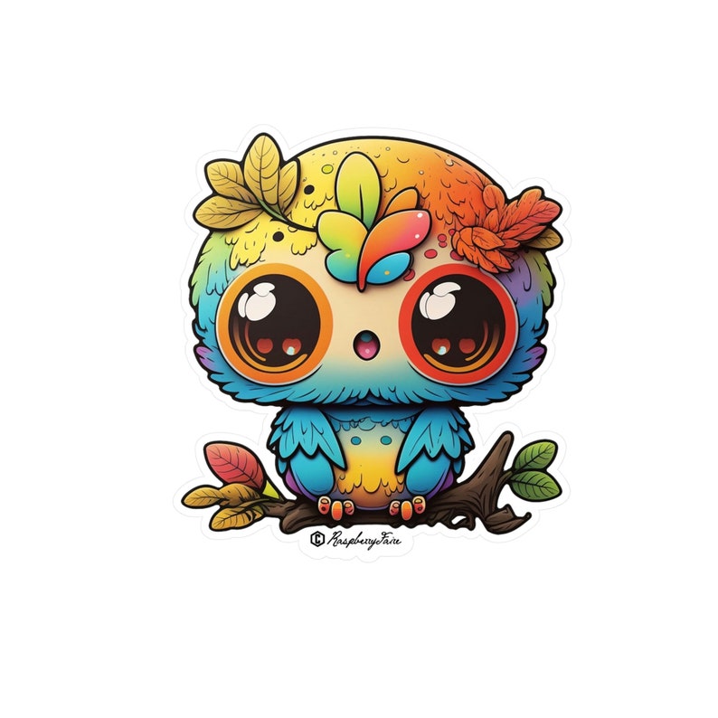 Chromatic Crew | Rainbow Creature Sticker | Cute & Colorful | Rainbow ...