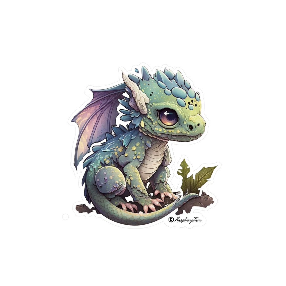 Cute Dragon Sticker | Mythical Creature | Fantasy Art | Dragon Sticker ...
