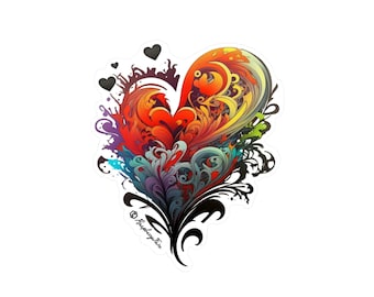 Beautiful Heart Stickers | Artistic Hearts | Style and Love ...