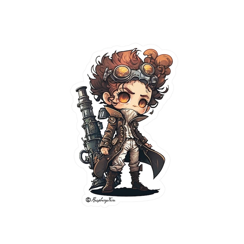Cute Steam Punks Character Sticker | Steampunk | Adorable | Creative ...