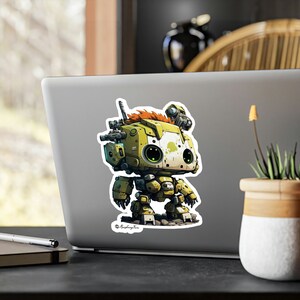 Mini Mech Sticker | Tiny Cute Mech Warriors | Adorable Mech Battle ...