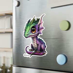 Cute Dragon Sticker | Mythical Creature | Fantasy Art | Dragon Sticker ...