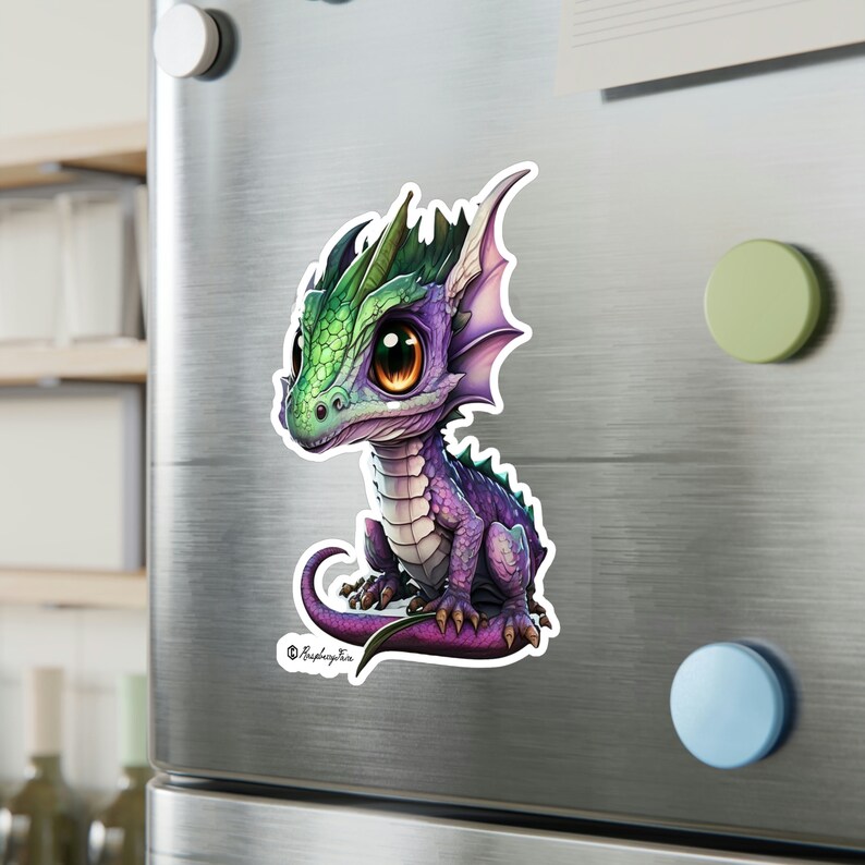Cute Dragon Sticker Mythical Creature Fantasy Art Dragon - Etsy