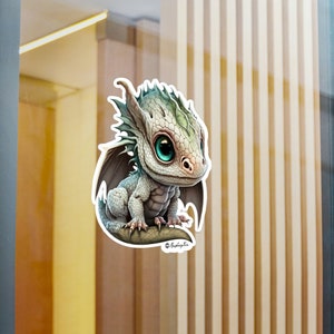 Cute Dragon Sticker Mythical Creature Fantasy Art Dragon Sticker Laptop ...