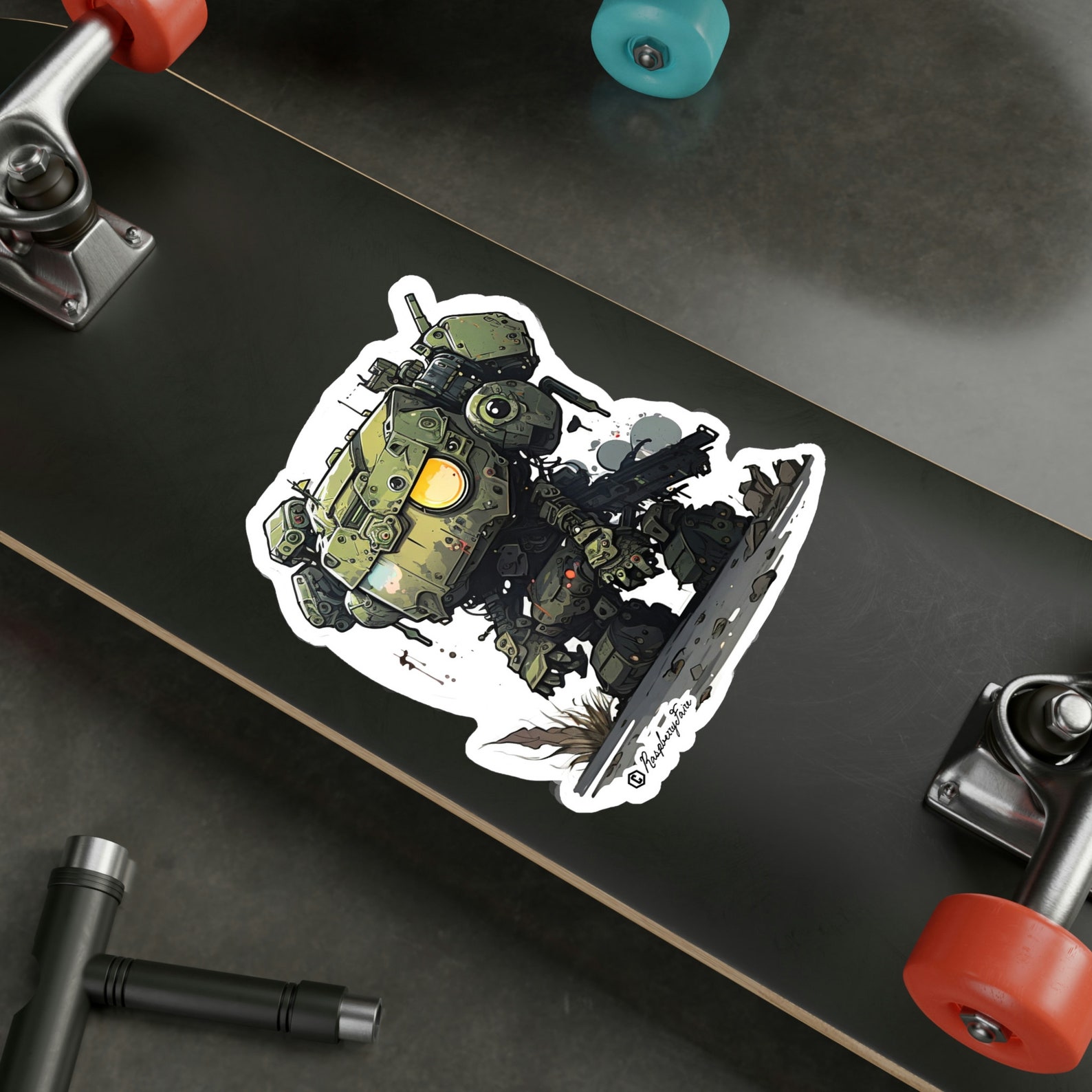 Mini Mech Sticker Tiny Cute Mech Warriors Adorable Mech - Etsy