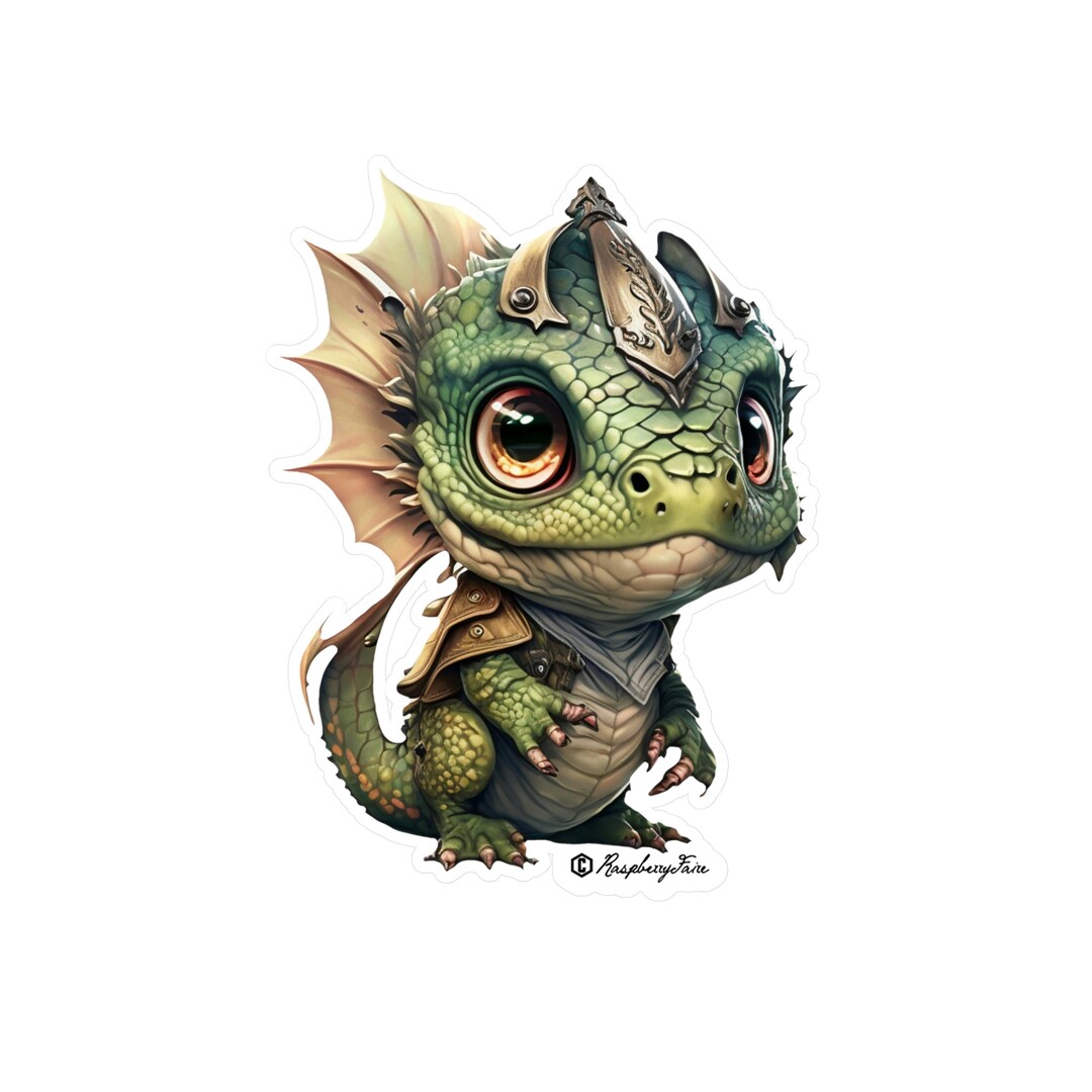 Cute Dragon Sticker | Mythical Creature | Fantasy Art | Dragon Sticker ...