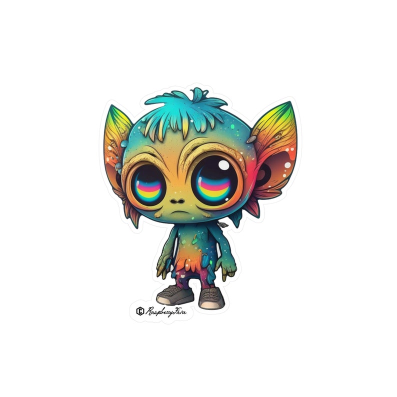 Chromatic Crew | Rainbow Creature Sticker | Cute & Colorful | Rainbow ...