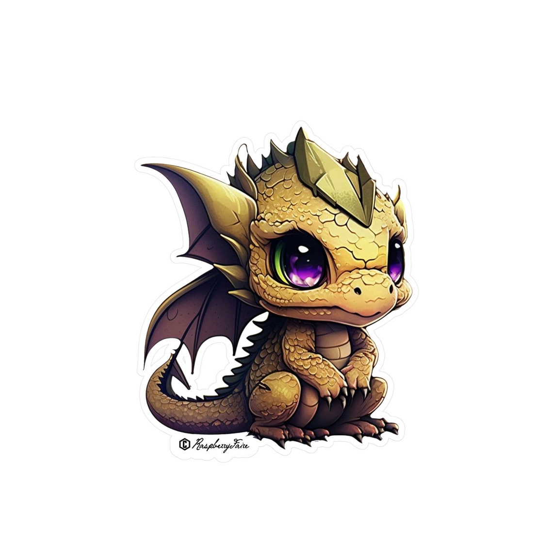 Cute Dragon Sticker Mythical Creature Fantasy Art Dragon - Etsy