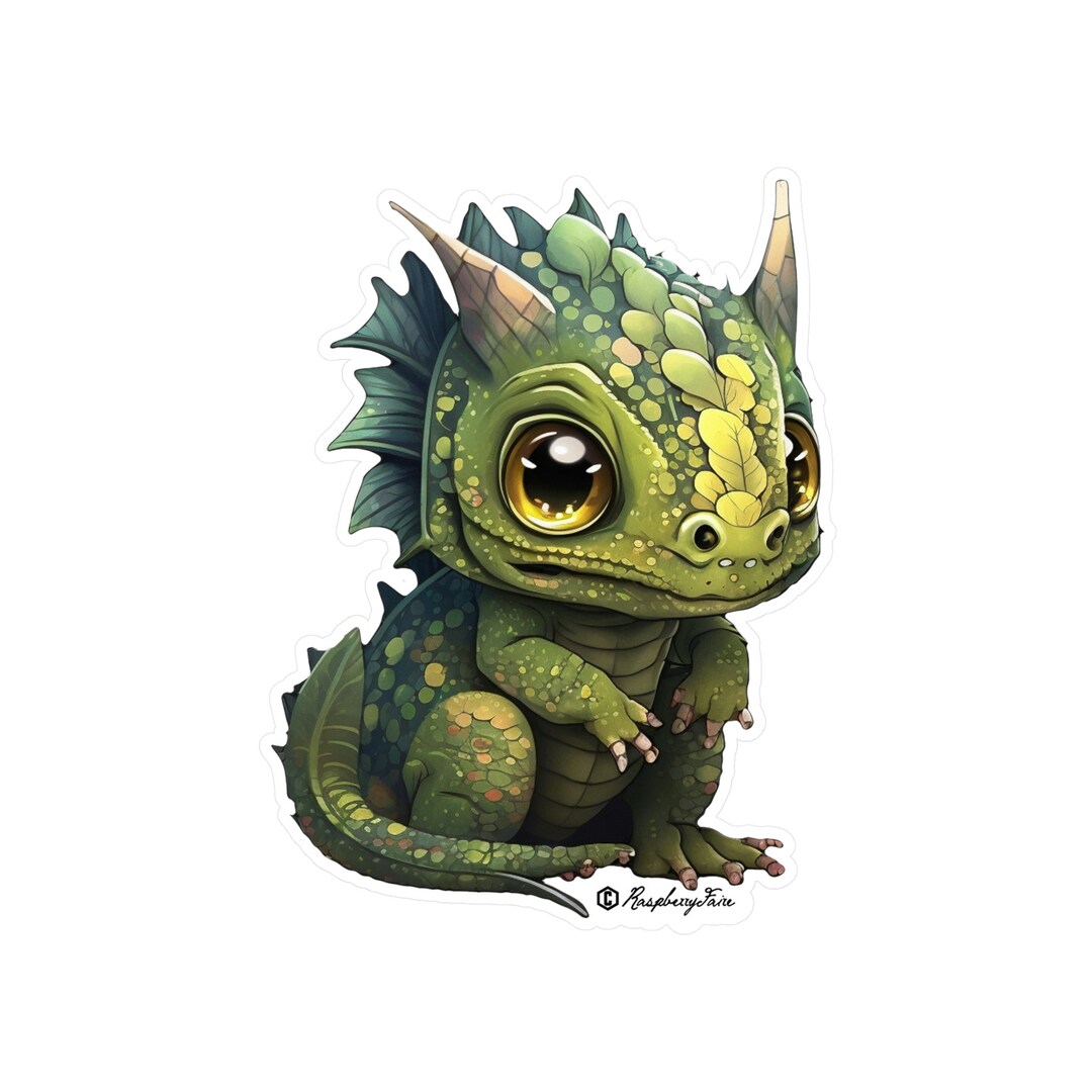 Cute Dragon Sticker | Mythical Creature | Fantasy Art | Dragon Sticker ...